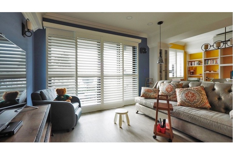 Premium Bypass Sliding Poly Shutter from Direct Buy Blinds